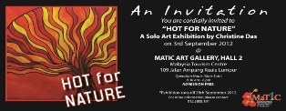 Hot for Nature Solo exhibition by Christine Das at MaTiC Art Gallery ...